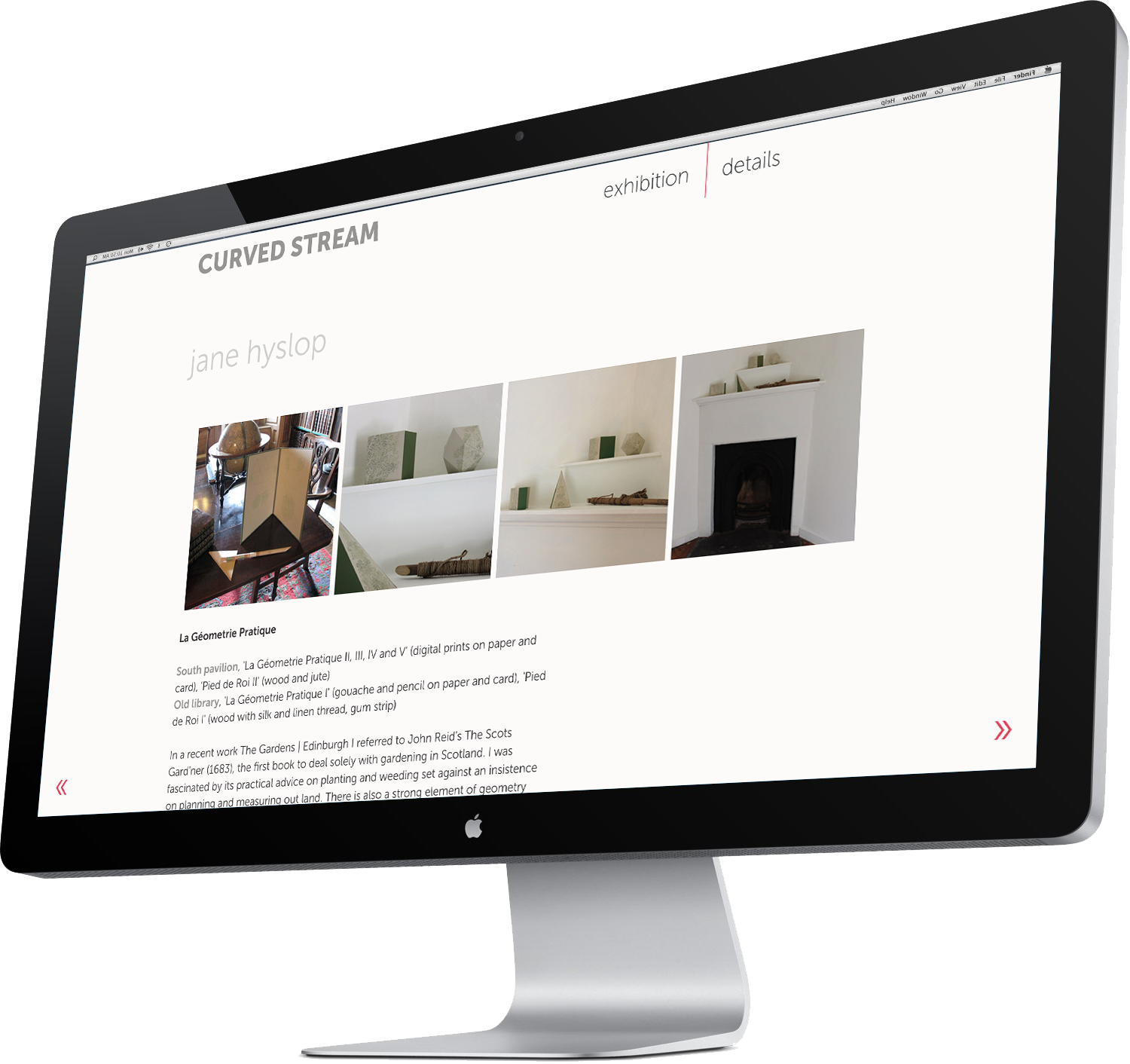 Curved Stream art project